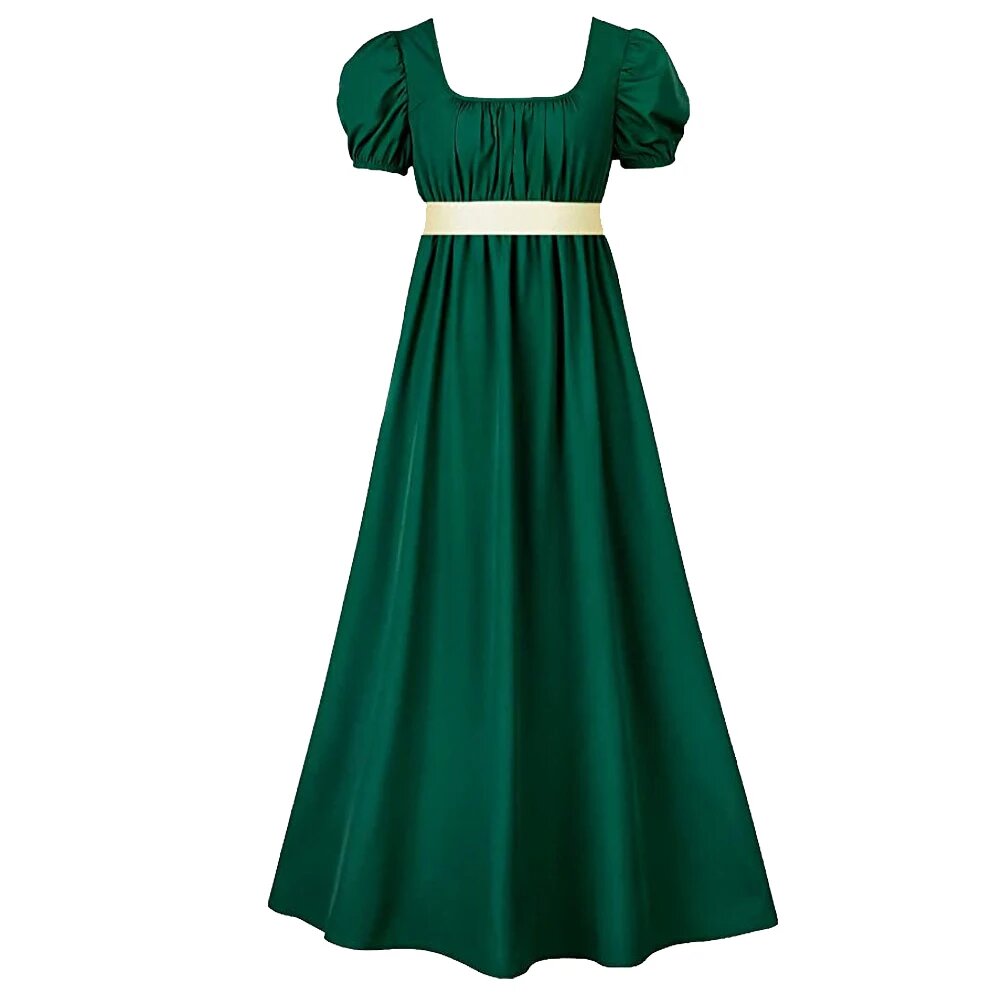 Изумрудное платье в стиле Regency, 3XL