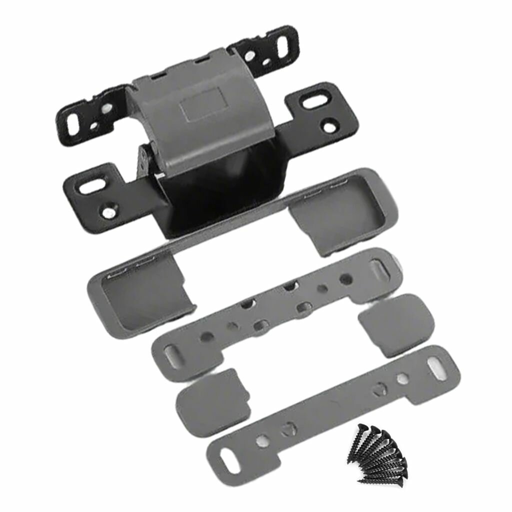 Боковая скрытая петля из нержавеющей стали, узкий профиль рамы, деревянная дверная петля скрытого монтажа-пистолет серого цвета