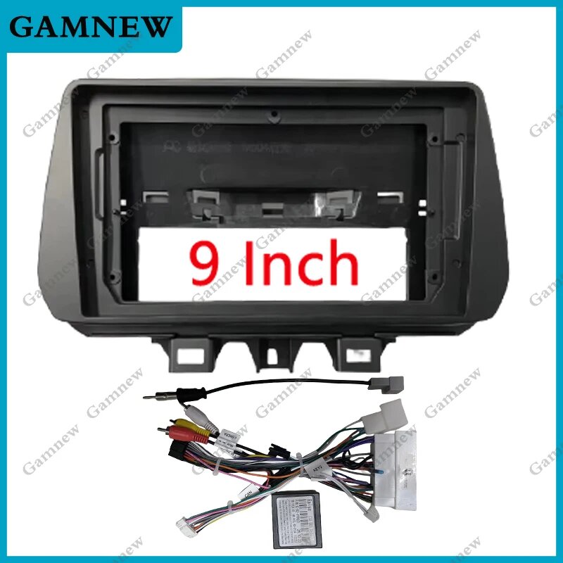 9-дюймовая автомобильная рама, адаптер для фасции Canbus Box, Android радиоприемник, комплект панели для крепления приборной панели для Hyundai Tucson TL 2018-2021 9 Inch Full Set