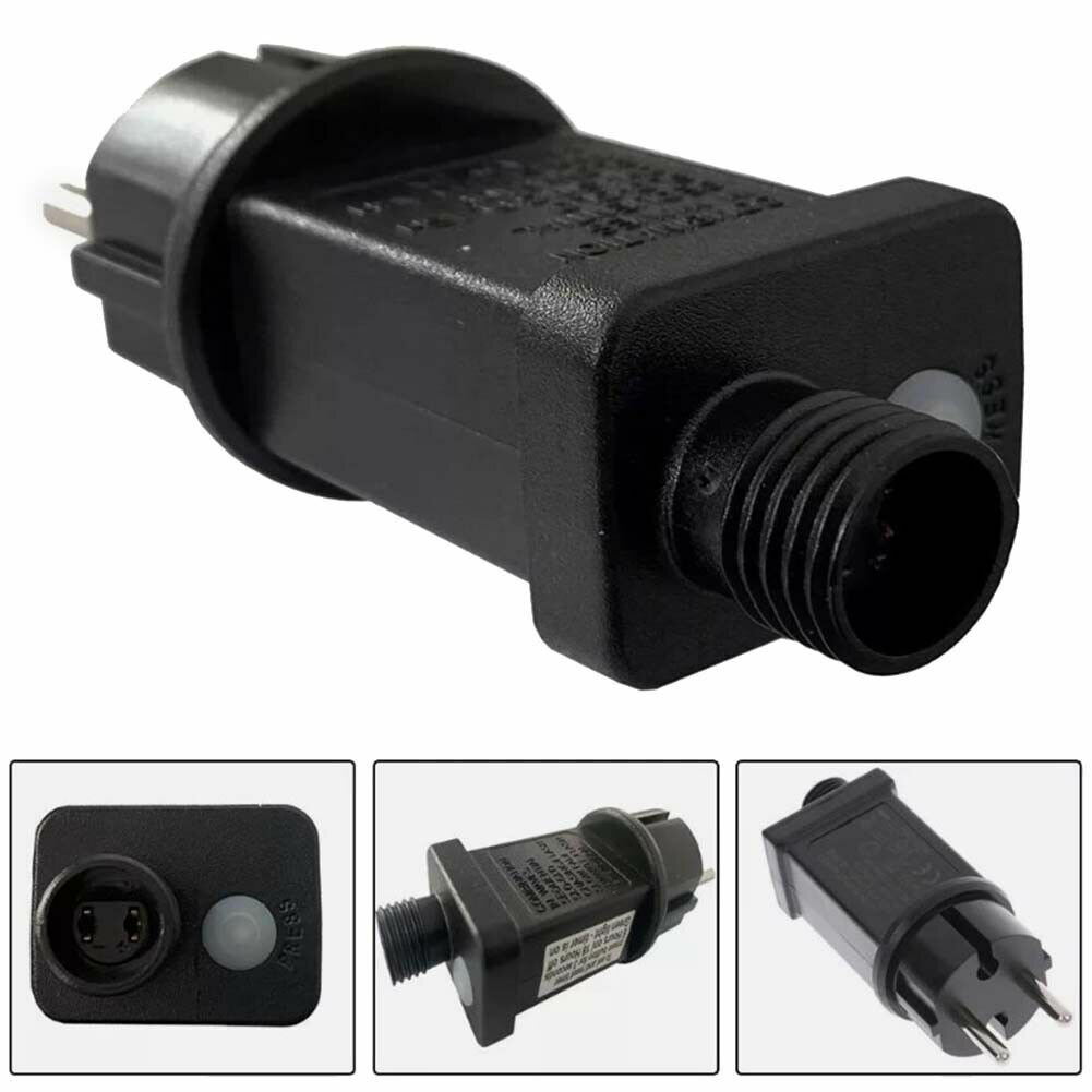 OZ-UVBZ-Адаптер питания 31 В ЕС для светодиодных гирлянд, 8 режимов, водонепроницаемый IP44, поддержка 500 светодиодов, контроллер рождественских занавесок