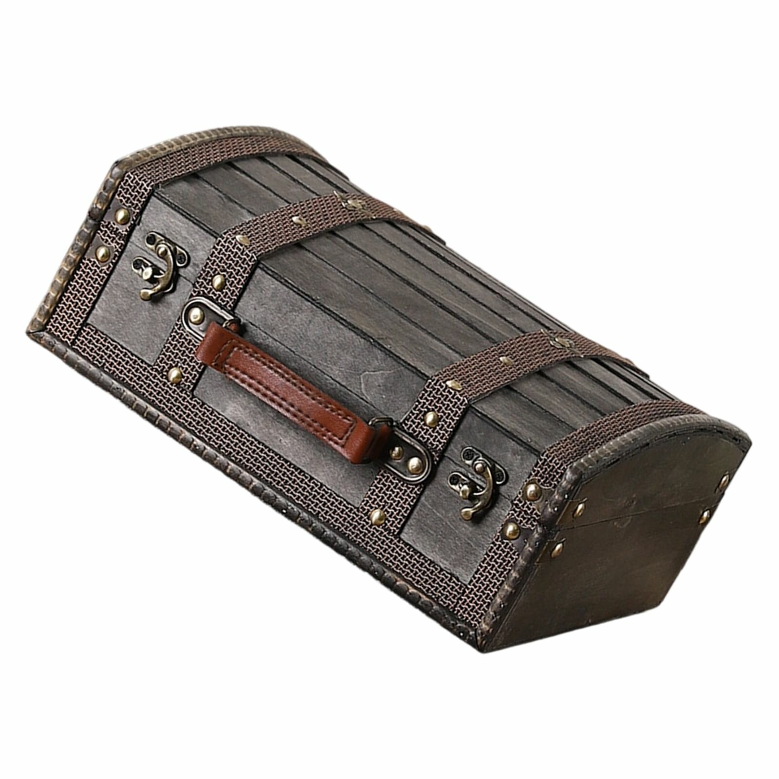 Винтажный деревянный сундук с замком для хранения и декора