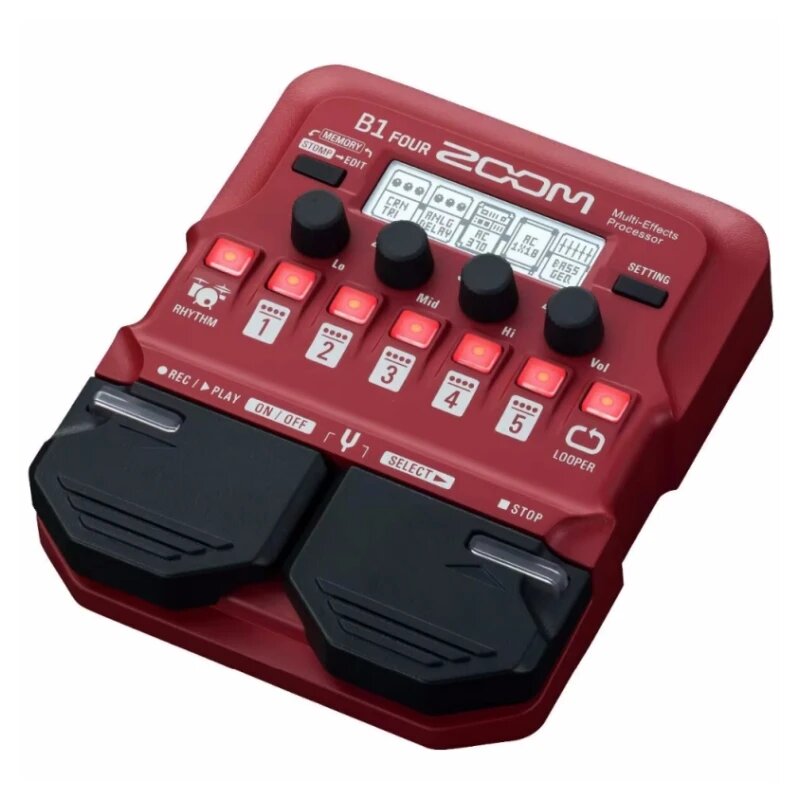 Zoom B1 FOUR педаль мультиэффектов для бас-гитары