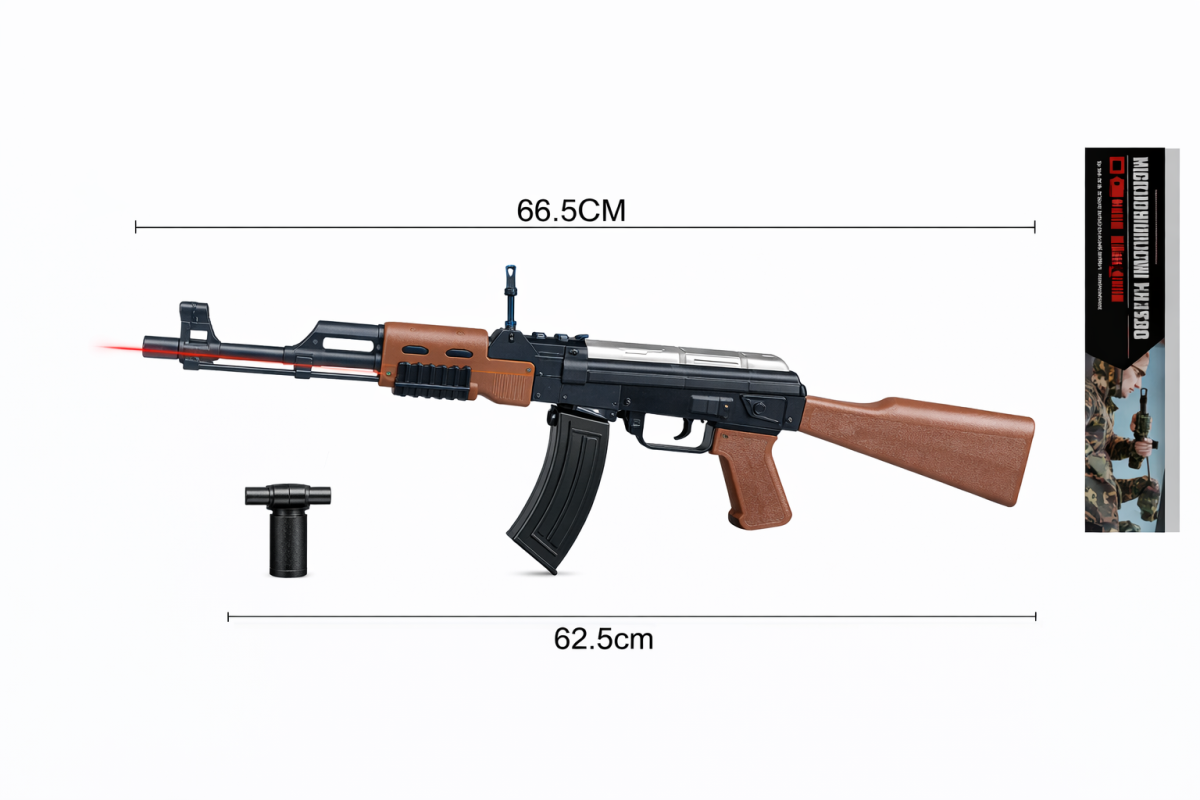 Игрушечный пневматический автомат, с лазерным прицелом 65.5см