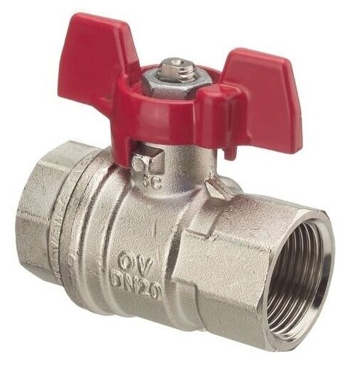 Oventrop Кран шаровый ВВ 3/4 Optibal маховик из алюминия арт. 1076106