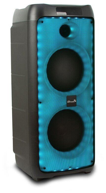 Колонка портативная ELTRONIC FIRE BOX 20-09, Bluetooth, 80Вт, FM, LED подсветка, черная