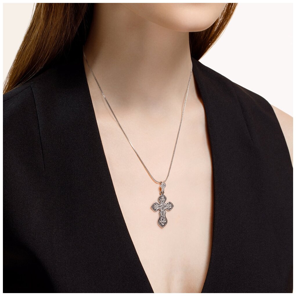 Крестик, серебро, 925 проба