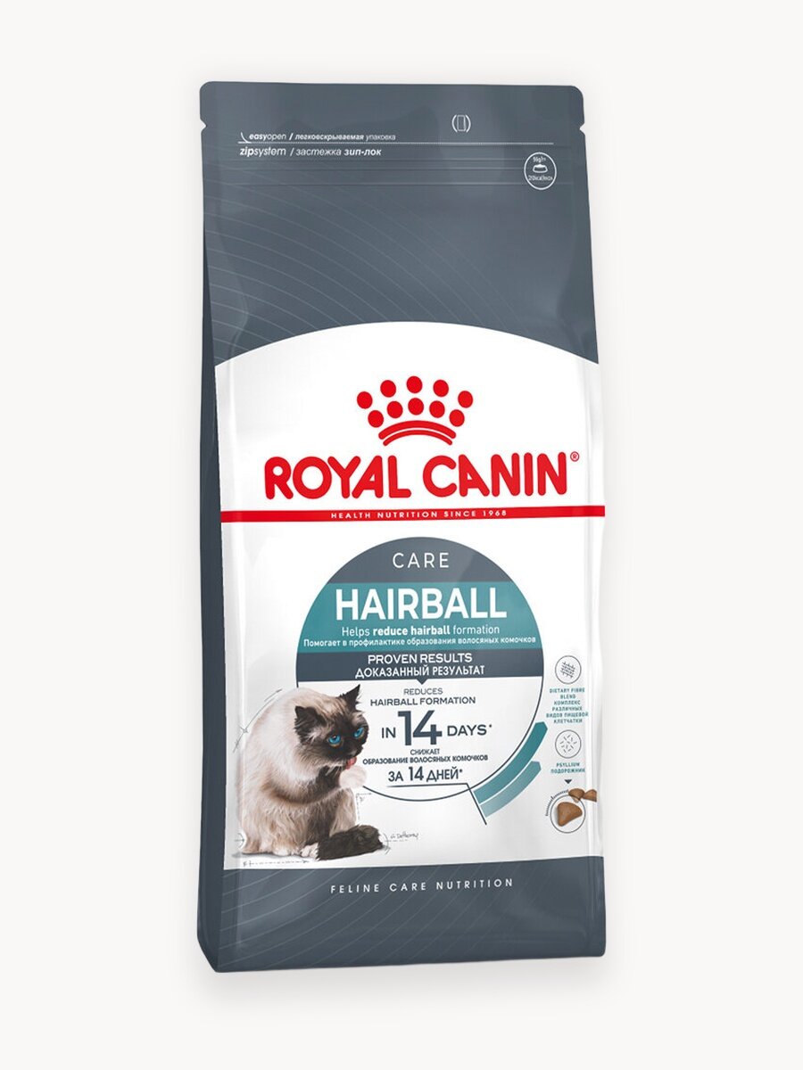 Сухой корм для кошек Royal Canin Hairball Care для выведения шерсти, 400 г