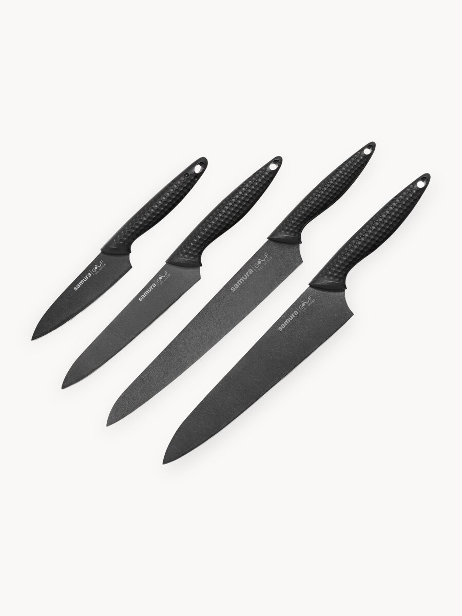 Набор кухонных ножей из 4шт. Samura Golf, AUS-8, полипропилен. SG-0240B