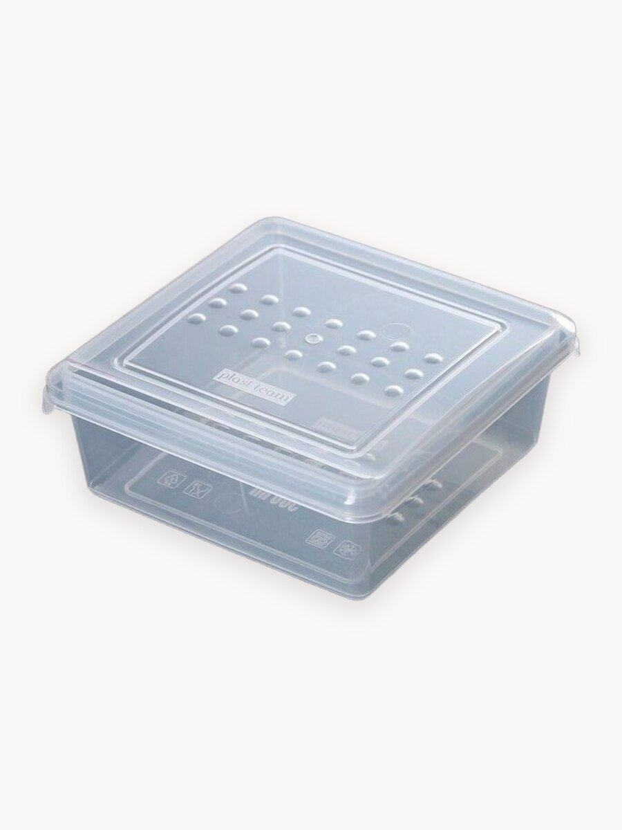 Набор лотков для заморозки Idiland, 500 мл, 3 шт, пластик, квадратные, прозрачный