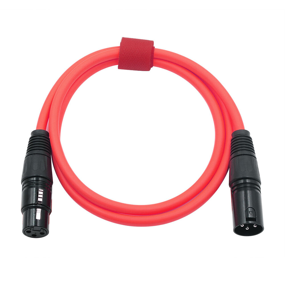 Кабель XLR 3 Пин Мужской На Женский Длина 200.00 См Красный Цвет