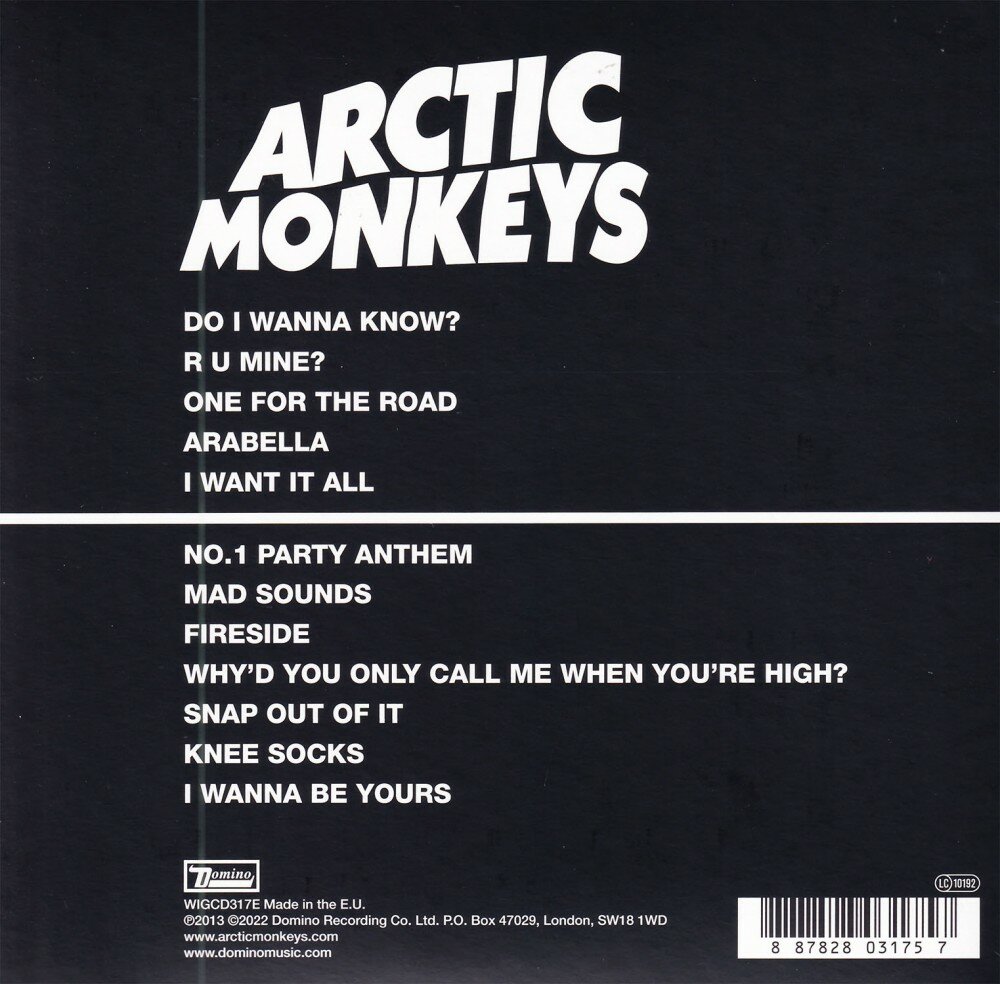 Arctic Monkeys "CD Arctic Monkeys AM" — фото 1