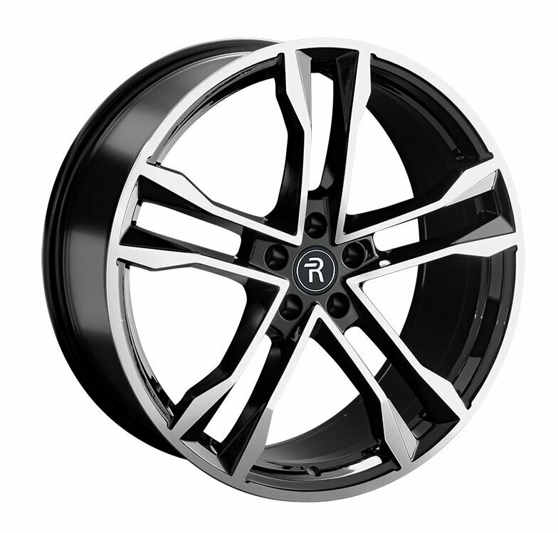 Колесный диск Replay B341 21x9.5" PCD5x112 ET37 D66,6 черный глянцевый с полированными лучами