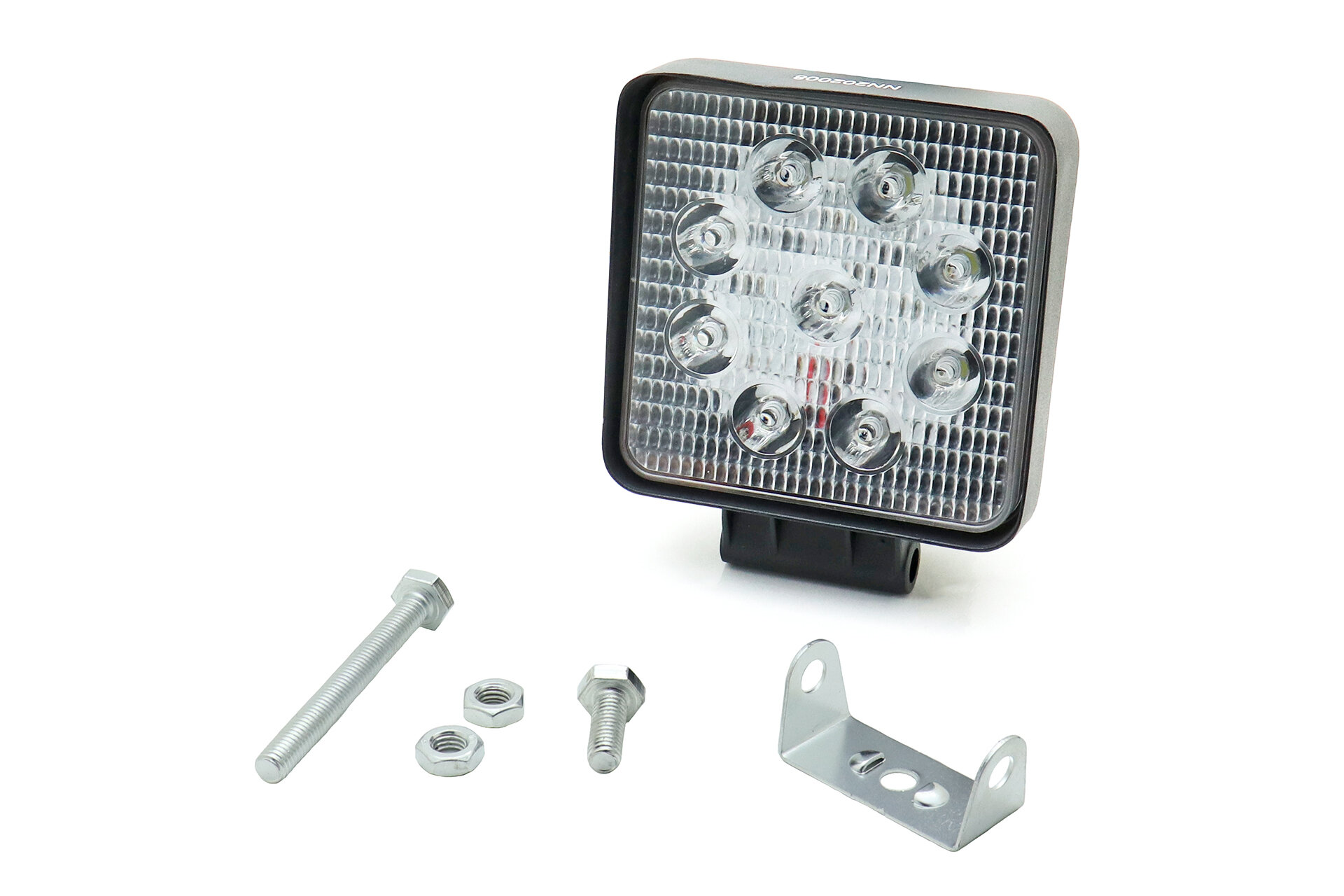 Фара светодиодная 27W 9 диодов SMD, 55мм квадрат. мет. корпус, дальний свет (Spot)