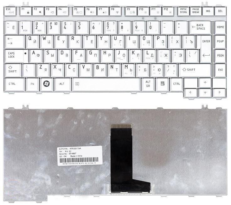 Клавиатура для Toshiba 9J. N9082. P0R серебристая