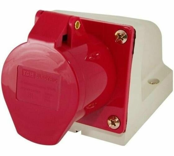 Розетка стационарная 32А 3Р+РЕ 380В