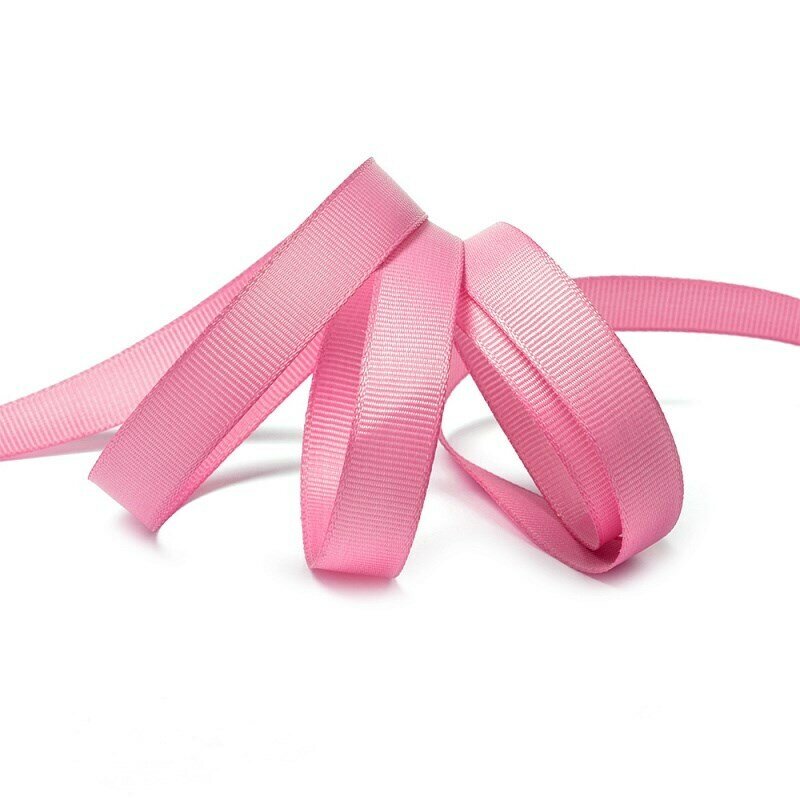 Лента репсовая 1,2 см (12мм) цв. ярко-розовый упак.27,4 м