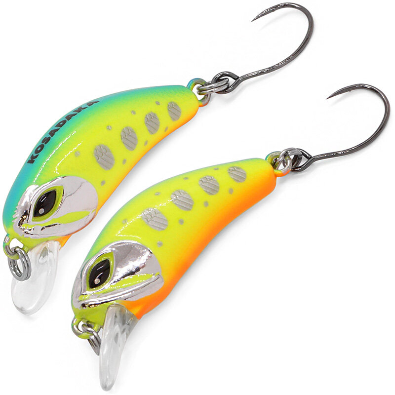 Воблер Kosadaka Dahlia 30F, плав, 30мм, 2.4г, 0.1-0.3м, цв. SNT