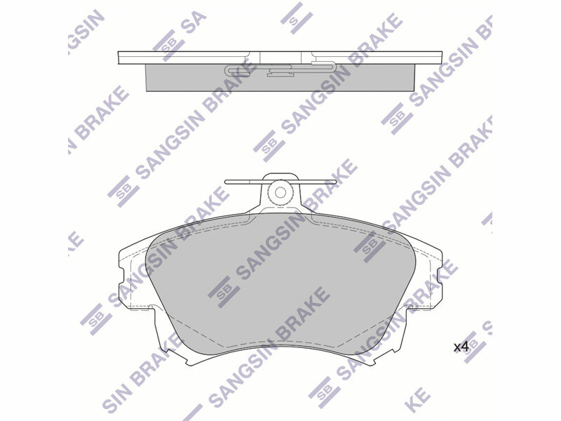 Колодки тормозные дисковые передние MITSUBISHI CARISMA SP1530