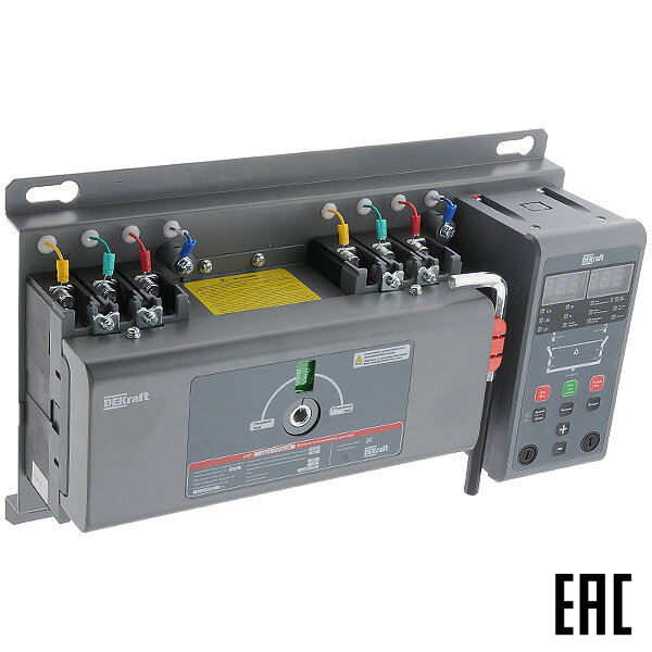 Устройство автоматического ввода резерва АВР-301 АВР 3ф 63А 41007DEK с контроллером DEKraft