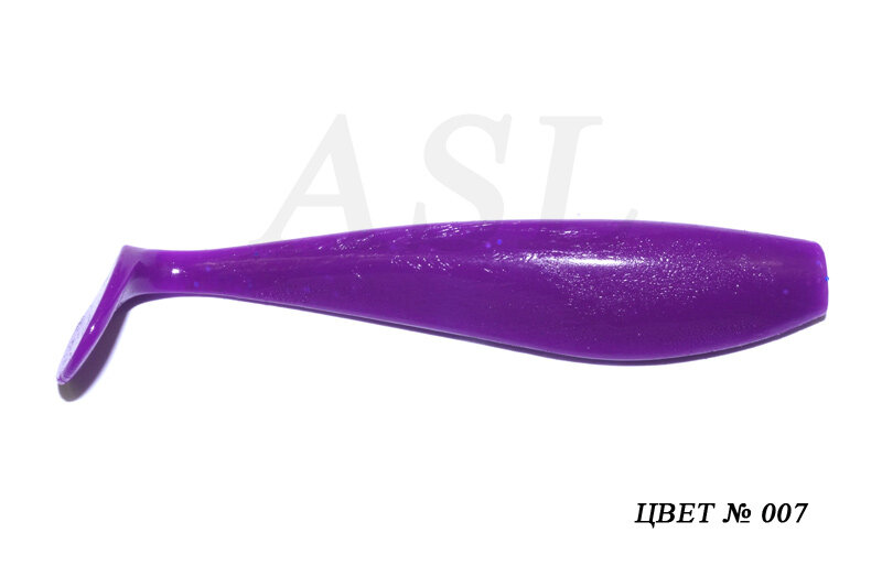 Силиконовая приманка ASL "Зандер" цвет №007, L- 15см (6"), 4шт/уп