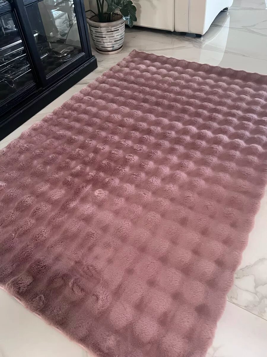 Ковер Natali's Carpets, на пол в комнату противоскользящий, прикроватный, рельефный 160x230см, прямоугольный