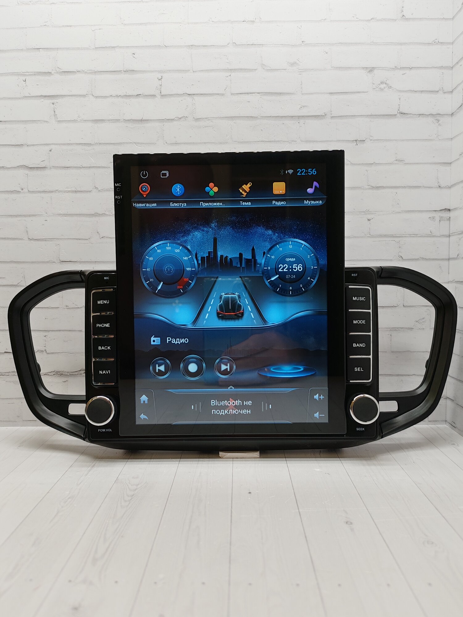 Магнитола андроид Tesla для Лада Веста (Lada Vesta) с 2022г+/ 8-ядер/4+64гб/Android-Auto/CarPlay