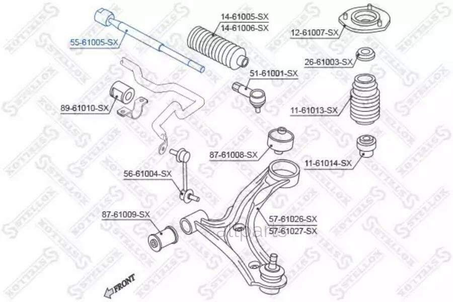 STELLOX 5561005SX тяга рулевая!\ Suzuki Liana 01>