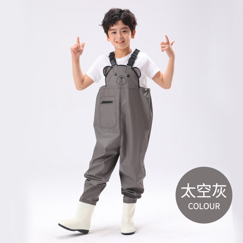 Водные штаны, детские, непромокаемые, размер 25, цвет космический серый