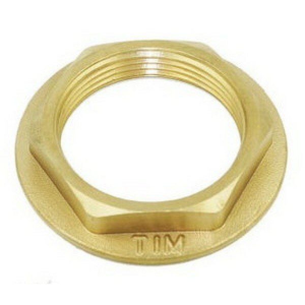 Контргайка 1/2" с ребордой, латунная TIM DF002