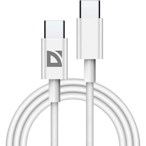 Кабель USB-Cm/Cm Defender F182 30Вт PD медь - 2м белый
