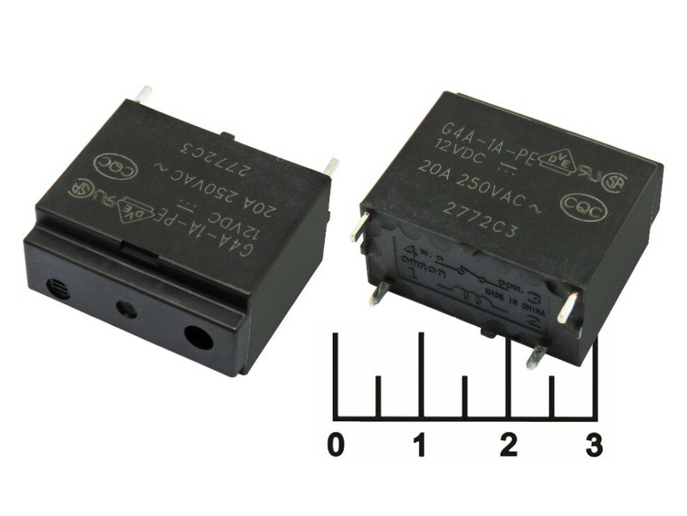 Реле =12V 20A/250V G4A-1A-PE OMR