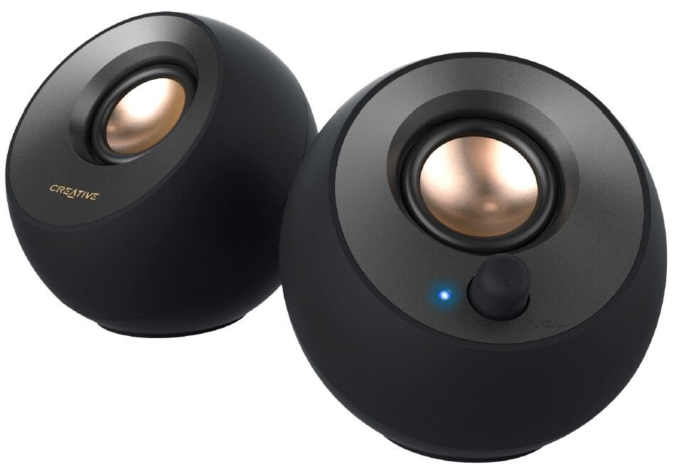 Колонки Creative Pebble V2 MF1695 2.0 черный 8Вт