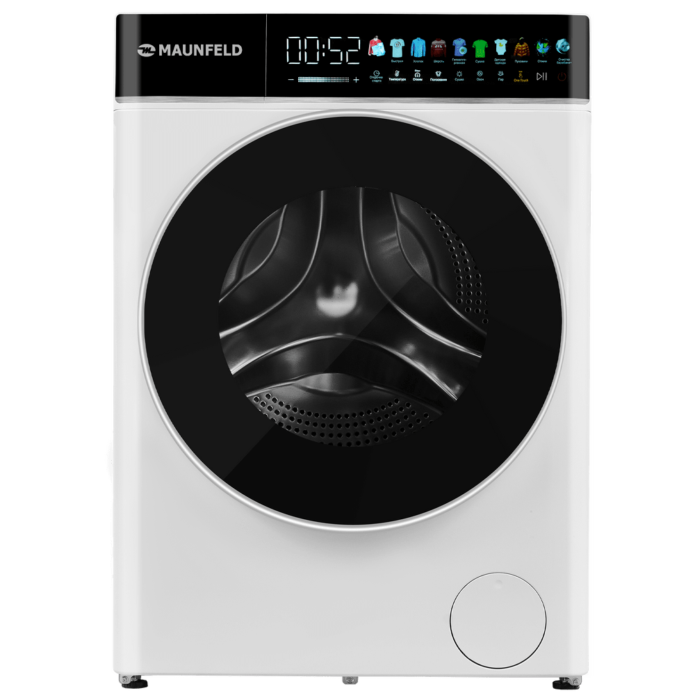 Стиральная машина Maunfeld MFWD1295WH05, с сушкой, инверторный двигатель