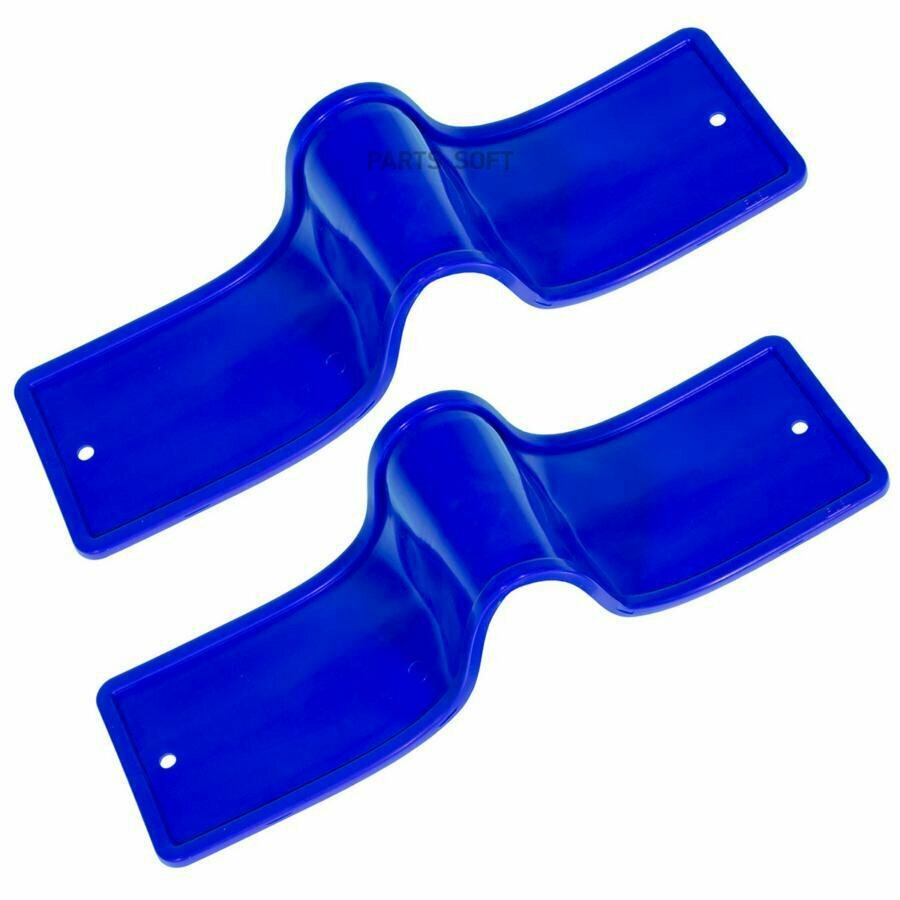 SPL264 DOLLEX Рамка номерного знака силиконовая без адаптера, синяя (уп. 2 шт.)