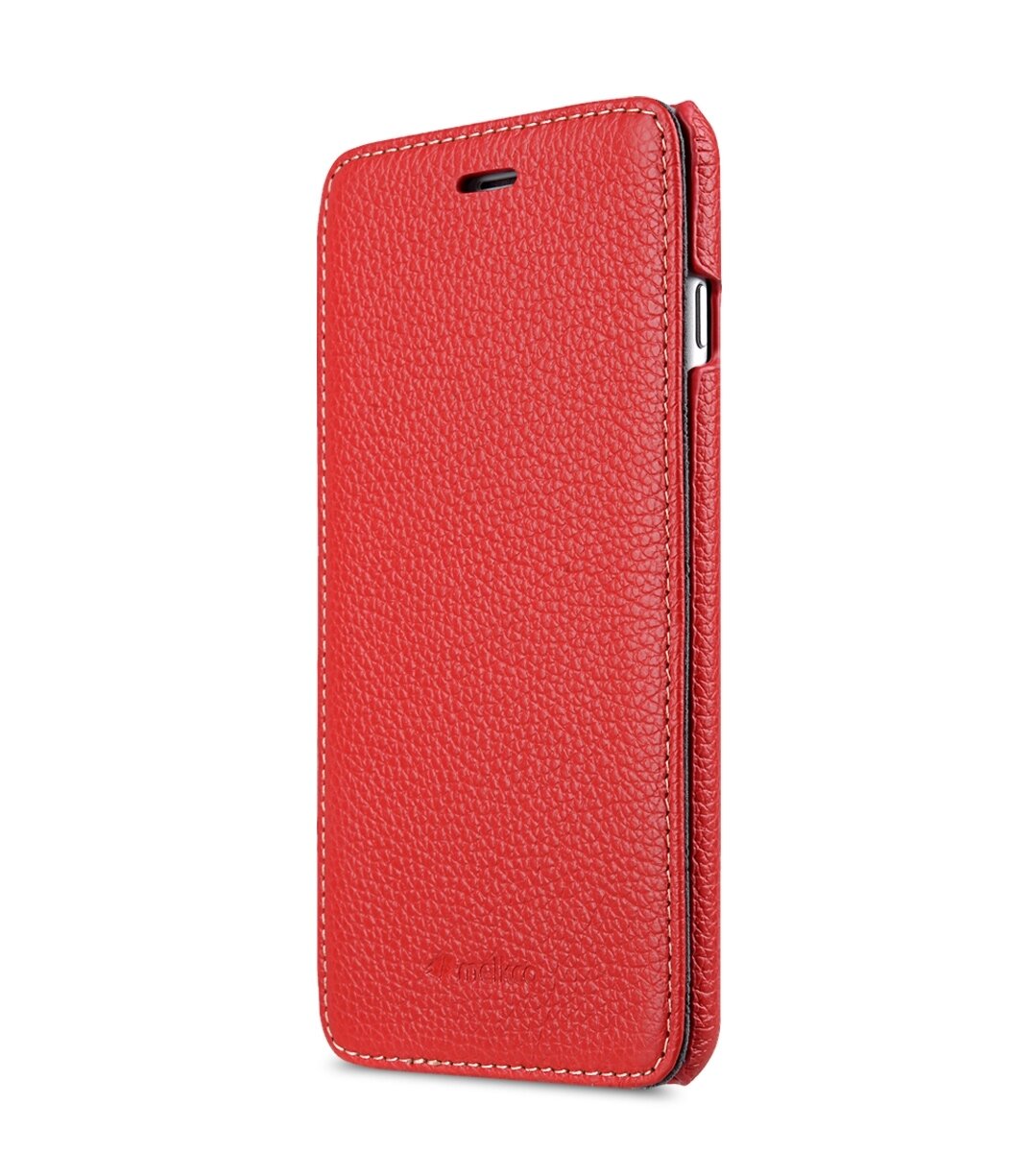 Кожаный чехол книжка Melkco для Apple iPhone 7 Plus/ 8 Plus - Face Cover Book Type, красный