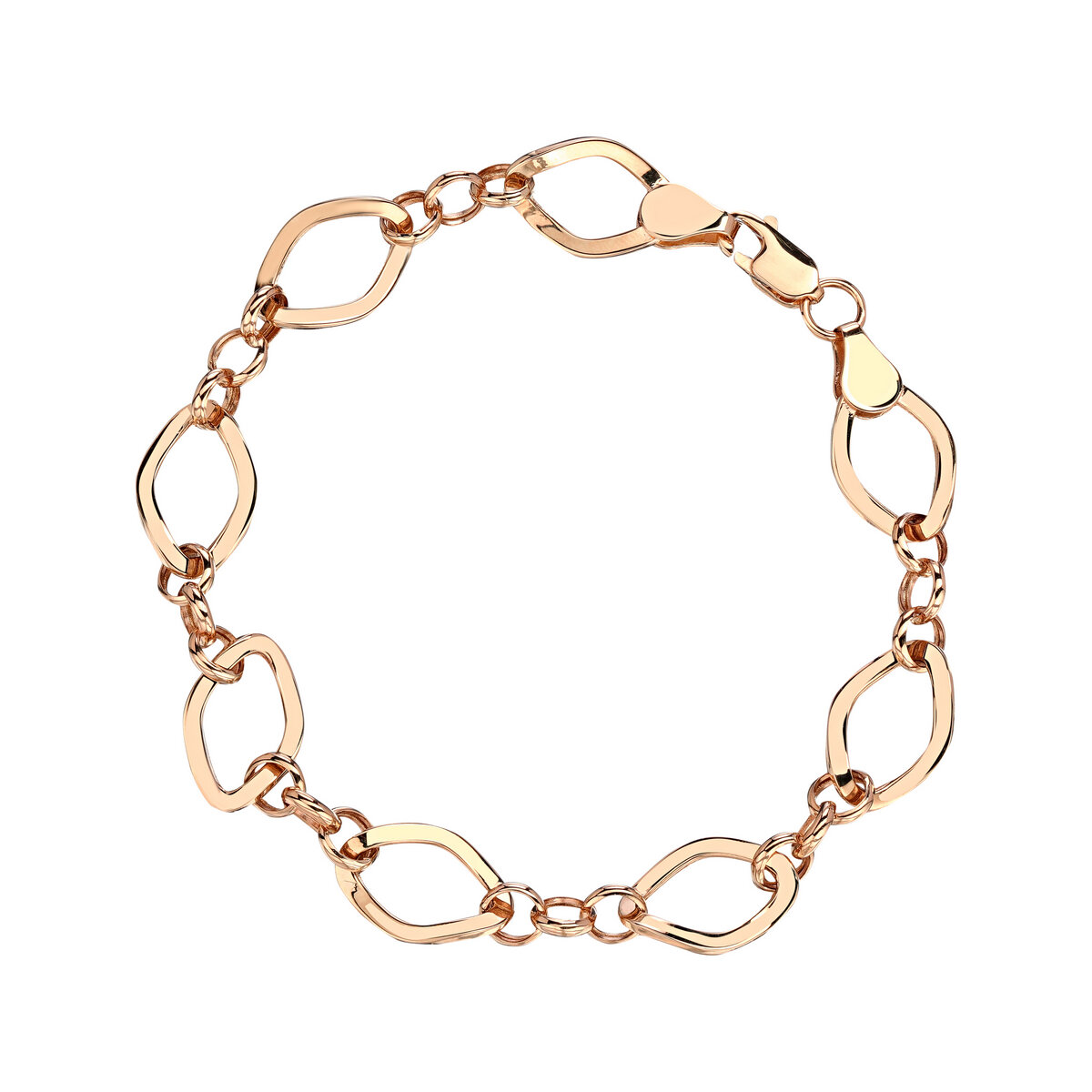 Браслет, красное золото, 585 проба