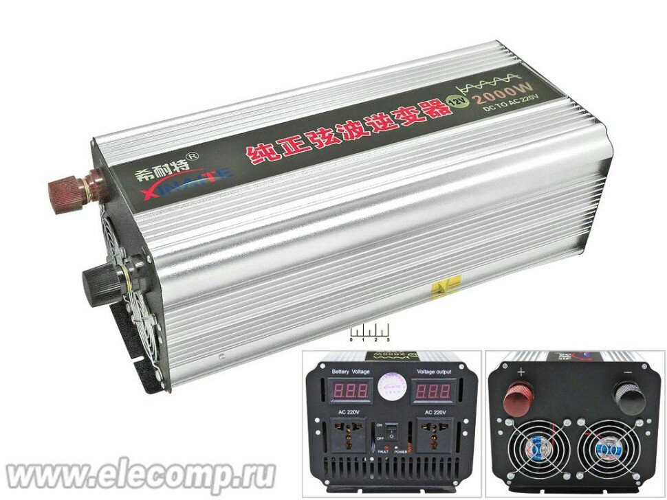 Инвертор 12/220V 2000W