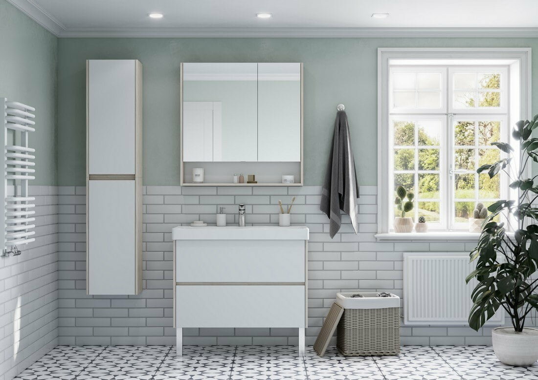 Тумба с раковиной Акватон Сканди 90