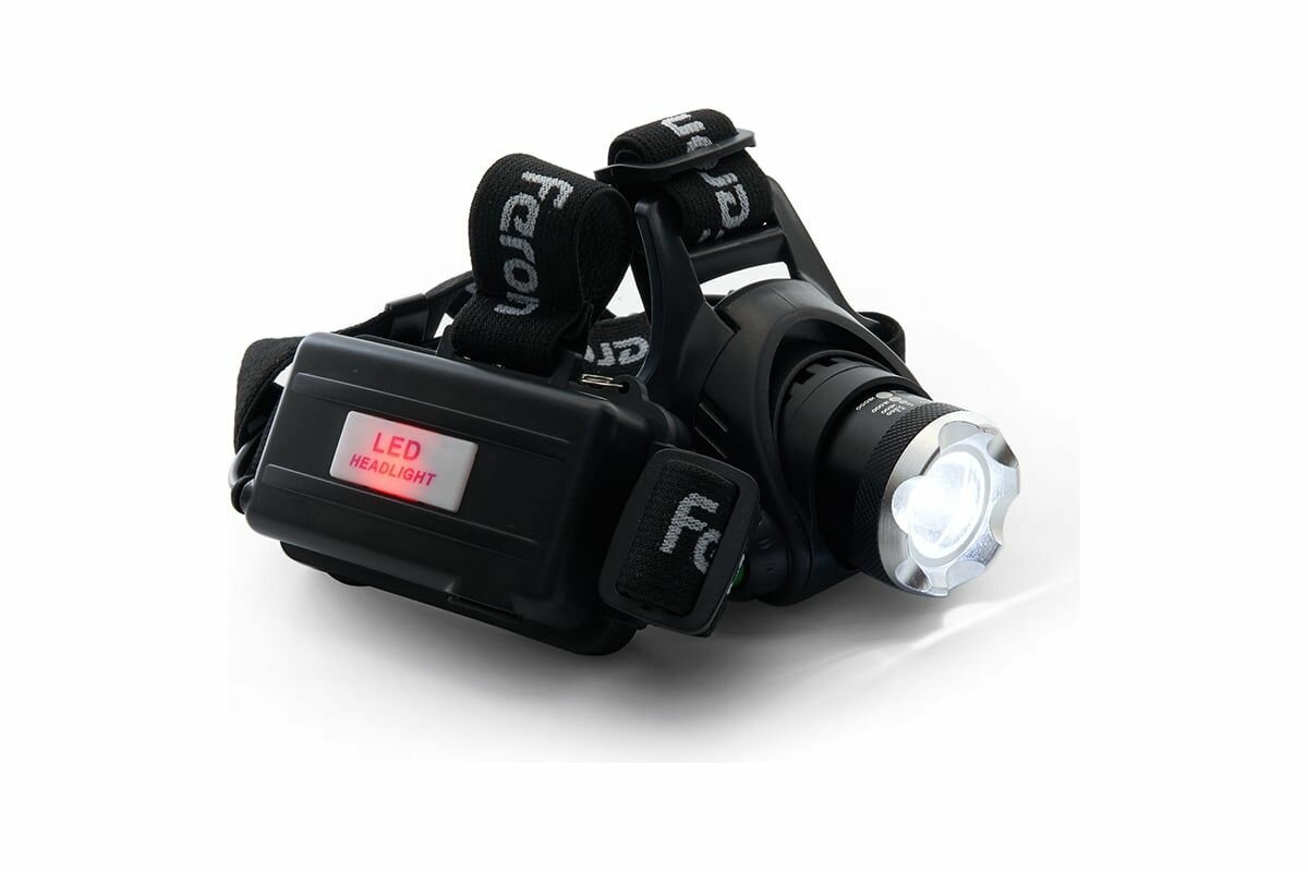 Налобный фонарь FERON ZOOM с аккумулятором TH2305 5W 2x18650 IP44 пластик-алюминий 41709