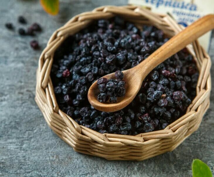 Черника сушеная натуральная отборная, без сахара и без косточек, 1000г