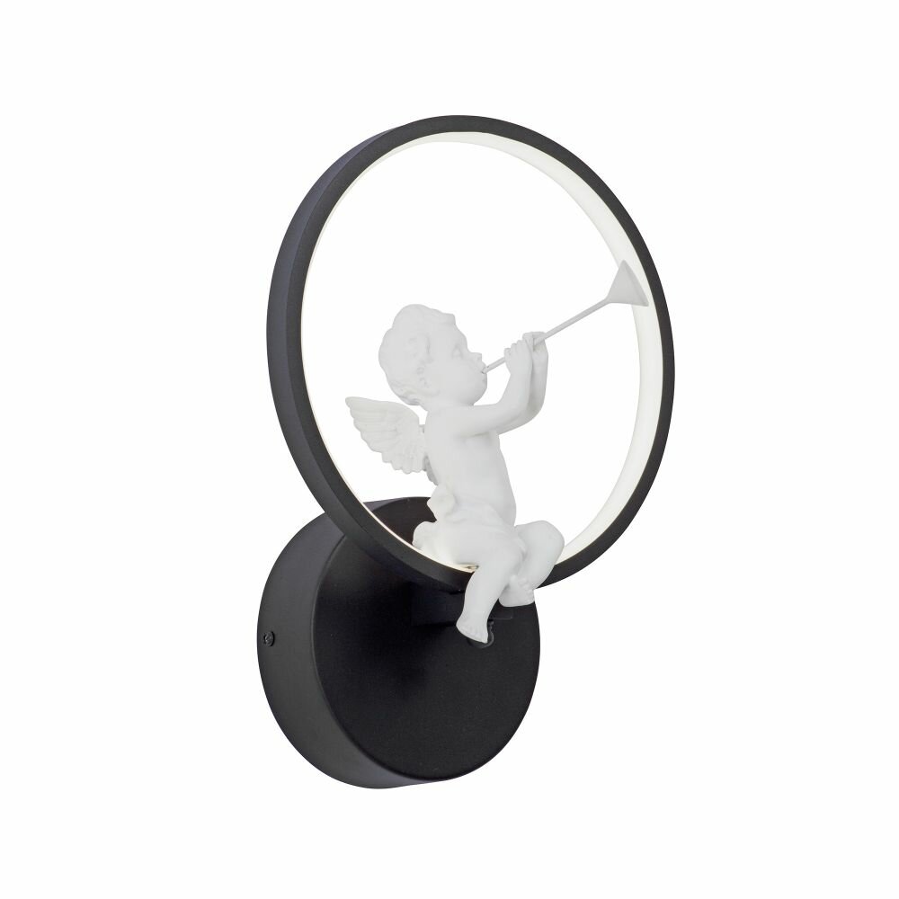 Светильник Настенный Vitaluce V4667-1/1A, LED 17Вт, 3900-4200K Черный, Матовый / Виталюче.