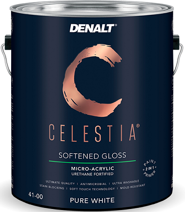 Краска для Стен и Потолков Denalt 4101 Celestia New 0.46л Матовая, Супер Моющаяся.