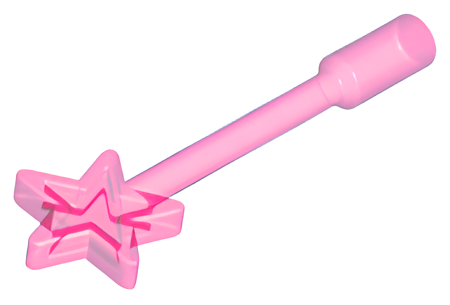 Minifigure, Utensil Magic Wand, 6124 Trans-Pink U