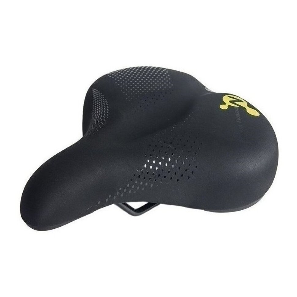 Седло велосипедное DDK D-5347 комфорт, для города с эластомером, с гелевыми вставками, пена, женское