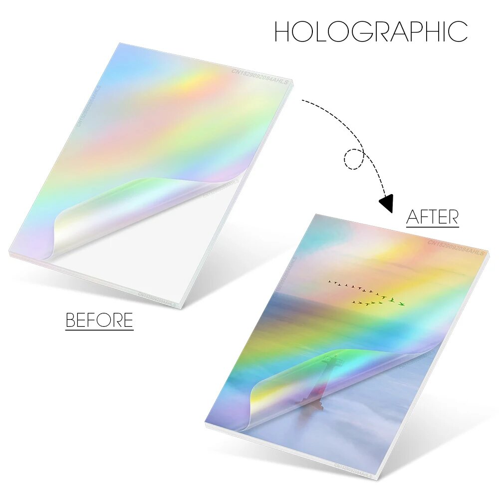Holographic ламинирующая пленка A4, 10 листов