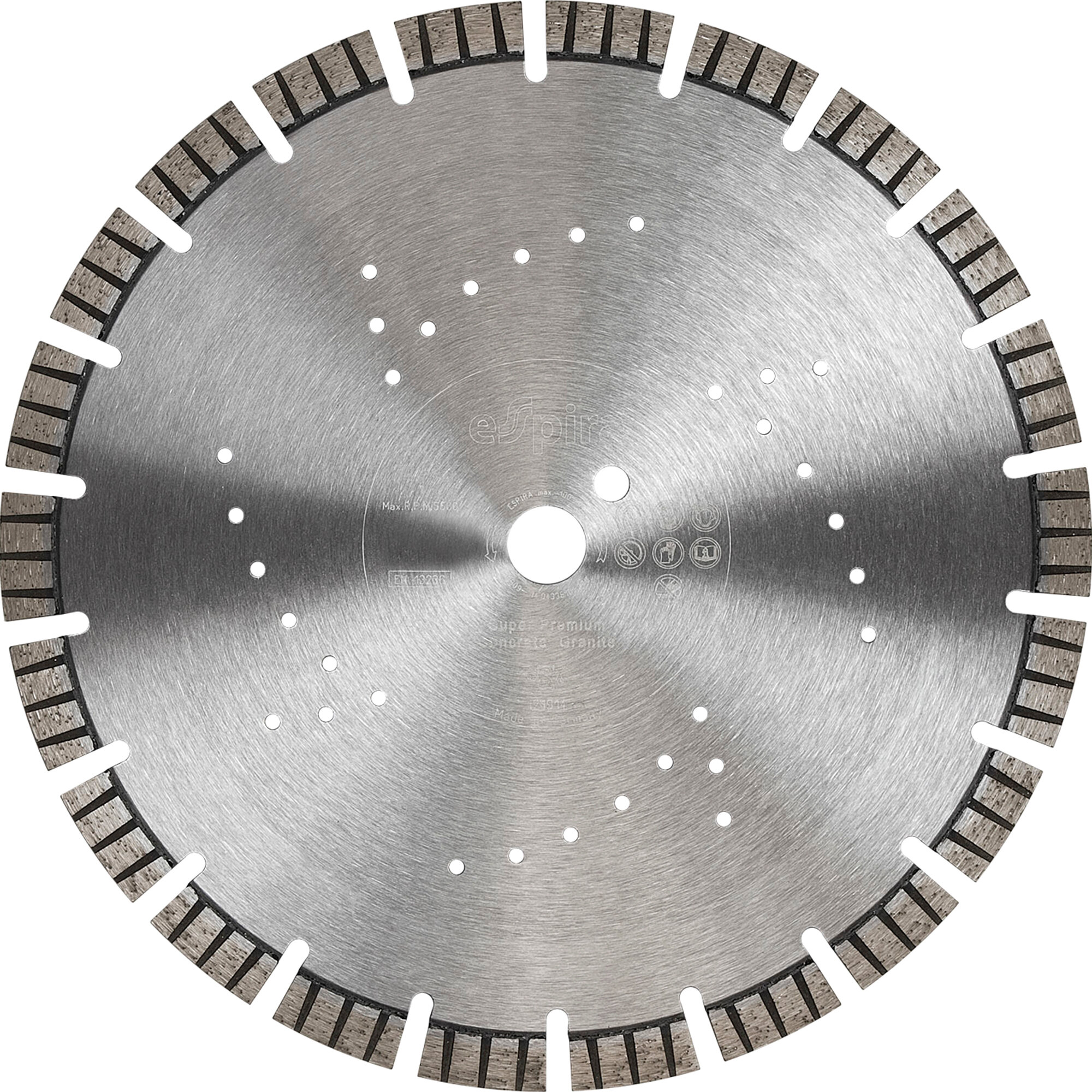 Диск алмазный по бетону и граниту Espira GX-570 Pro сегментный сухой рез 350х25.4 мм