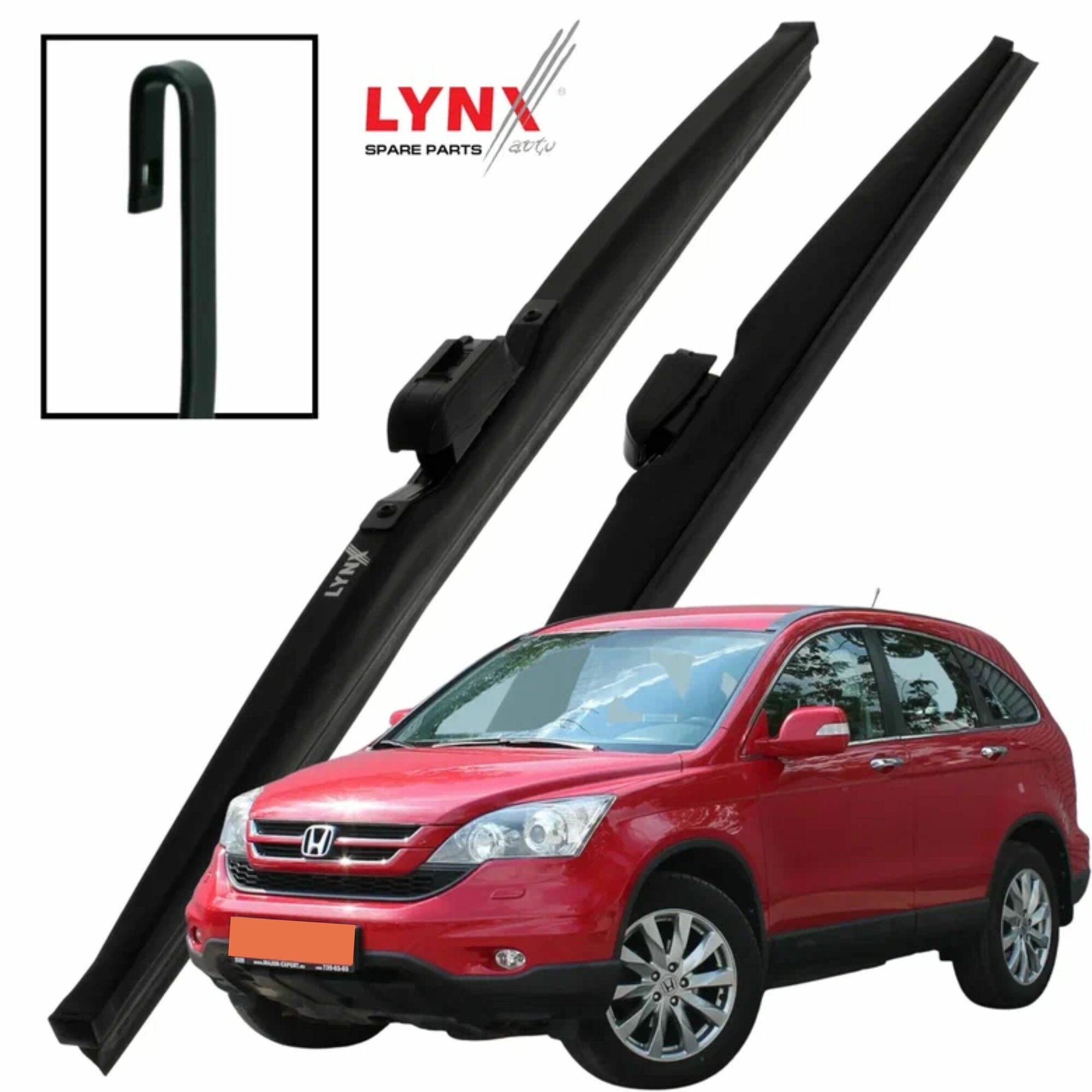 Дворники Honda CR-V (3) RE / Хонда ЦР-В рест. 2009 2010 2011 2012 Щетки стеклоочистителя зимние LYNXauto к-т 2шт, 650мм-400мм