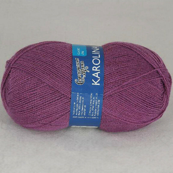 Пряжа Семеновская каролина 247 пурпурный (5 мотков)
