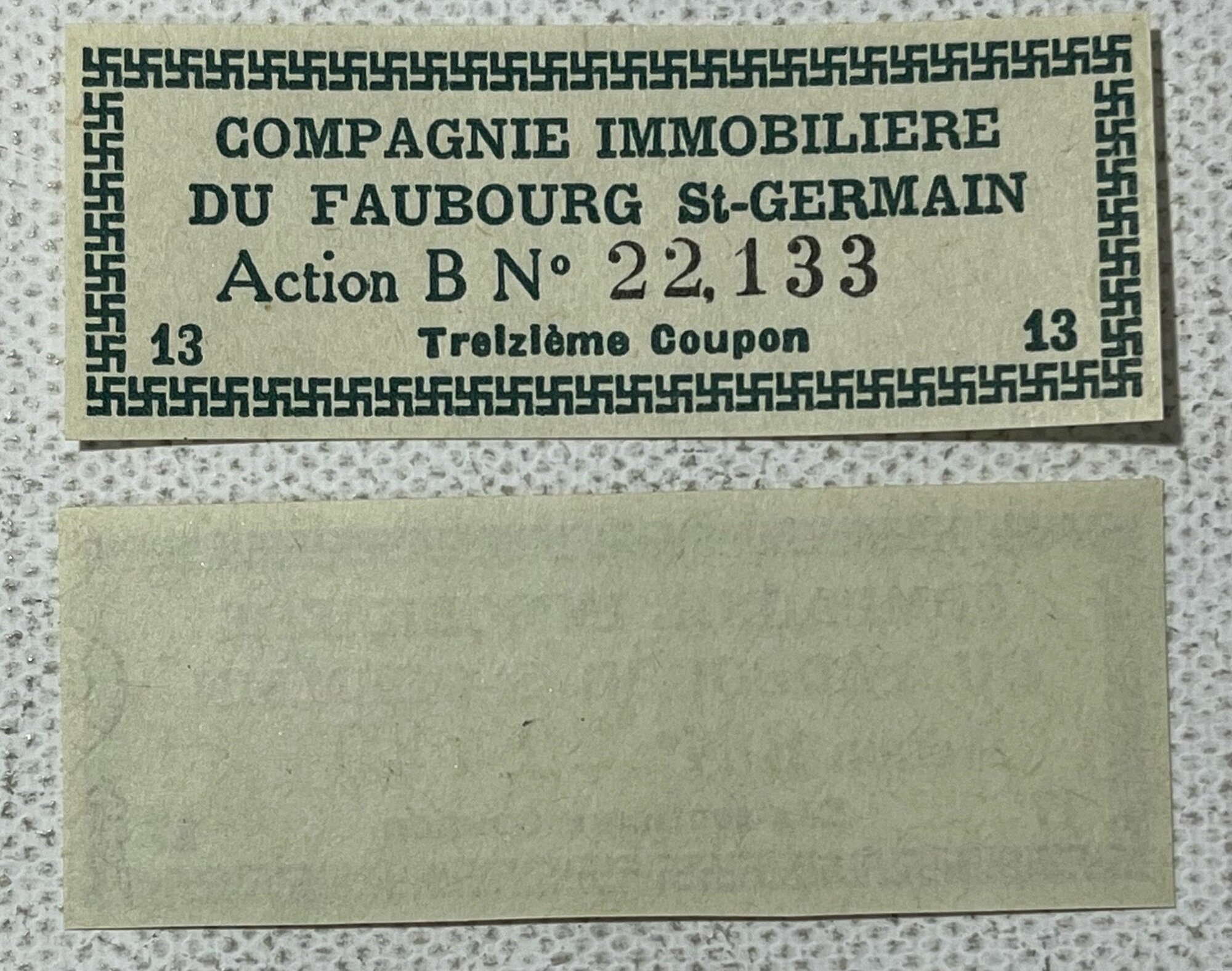 Купон от акции. Компания по продаже недвижимости