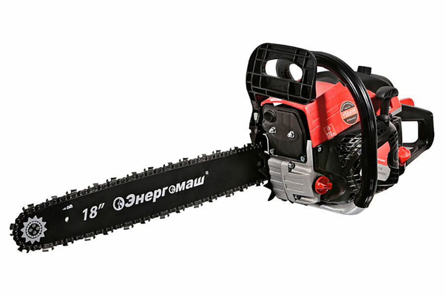 Бензопила Энергомаш БП-5218, 2.6 кВт, шина 18, 72 звена, шаг цепи 0.325
